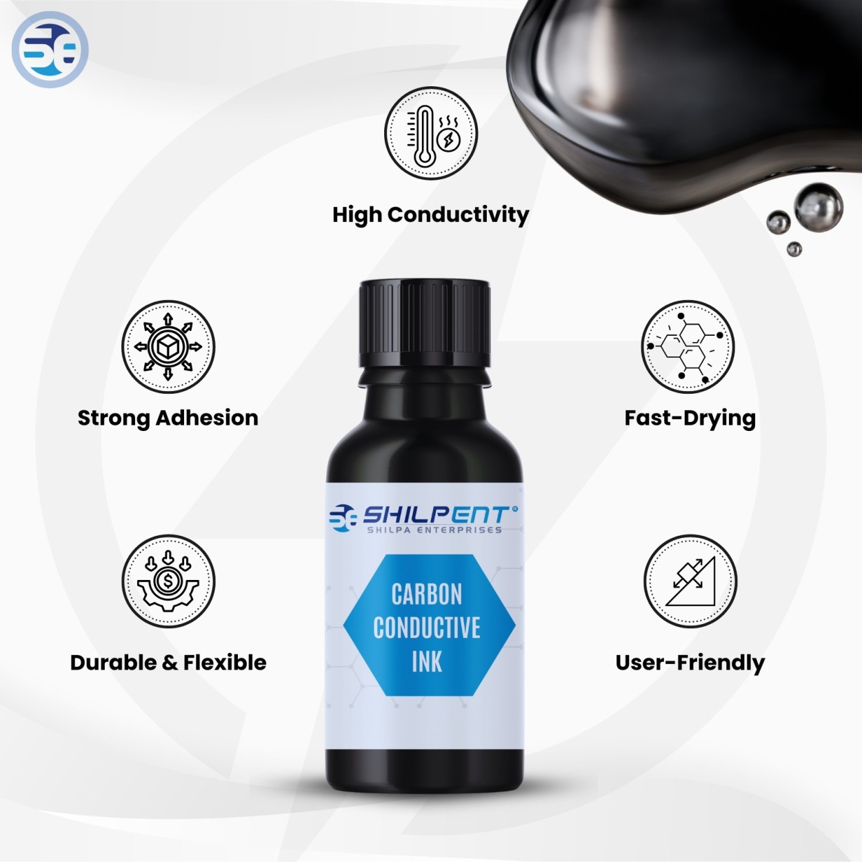 Carbon Ink | Black Carbon Ink | Conductive Carbon Paste